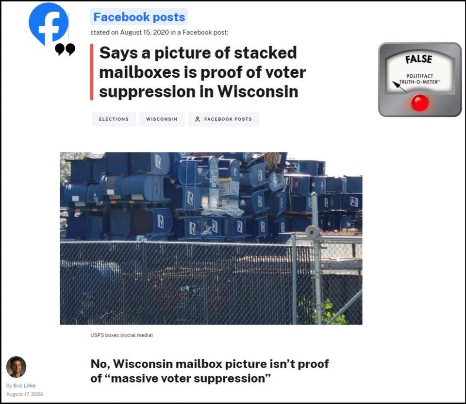 A pile of mailboxes: Tracking the spread of misinformation in Wisconsin ...