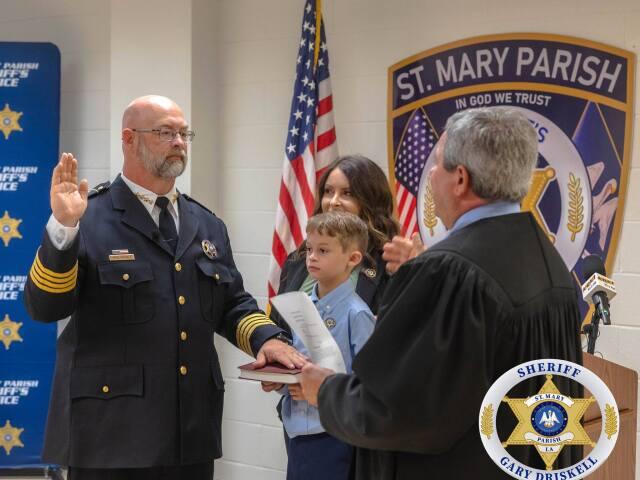 Gary Driskell sworn in for first term as St. Mary Parish sheriff