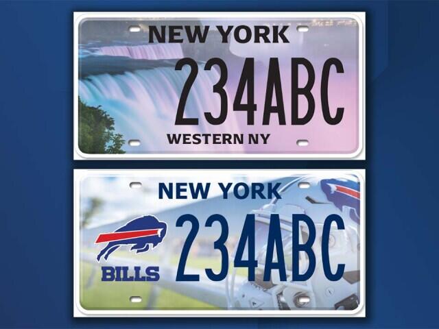 NYS DMV unveils new WNY regional license plate, redesigned Bills custom ...