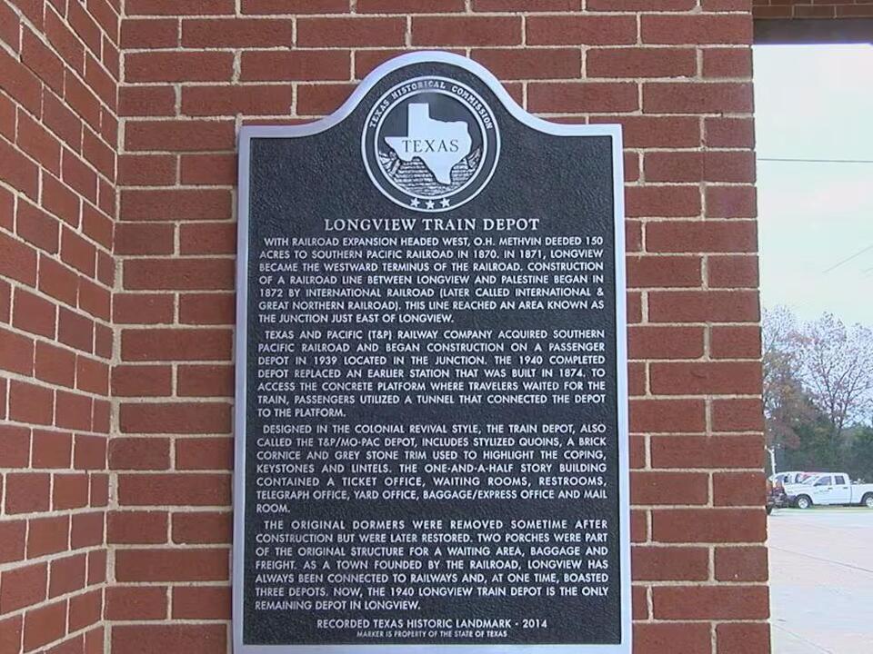 Mark in Texas History: The story of Longview Train Depot