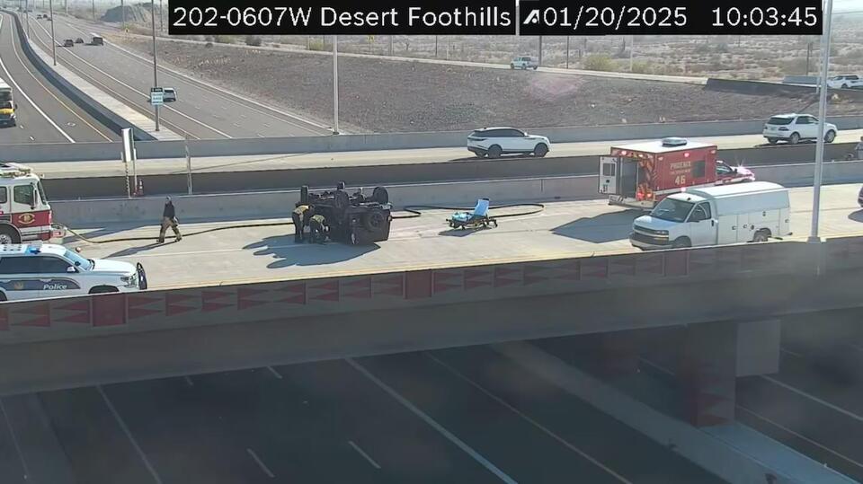 Teen dead after rollover crash on Loop 202 overpass in Ahwatukee ...