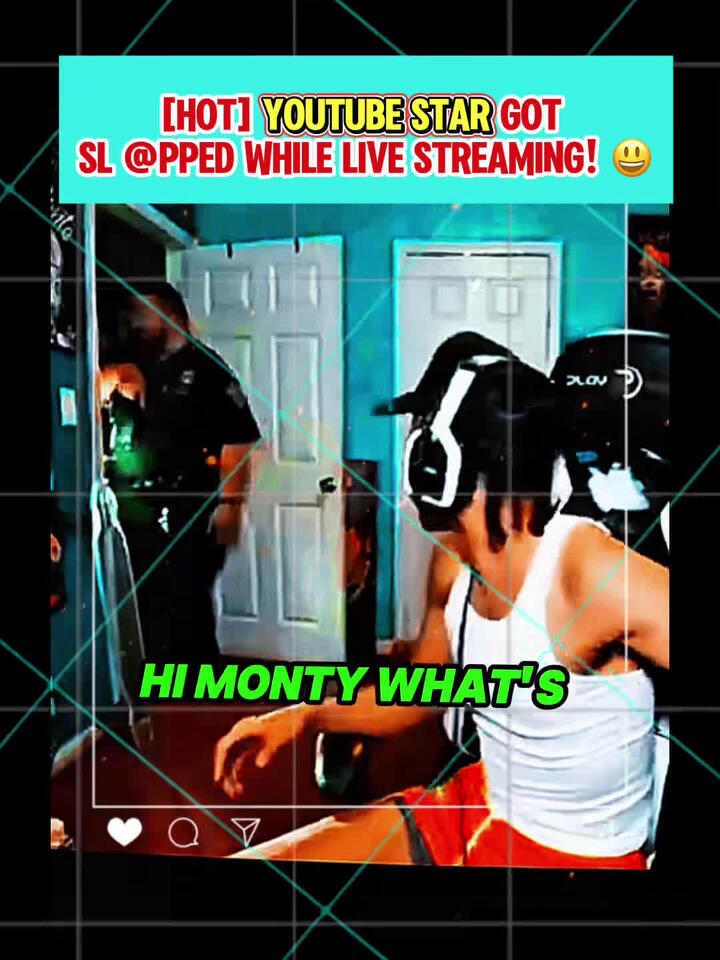Hot Youtuber Star got sl@pped while live streaming #foryou #viral # ...