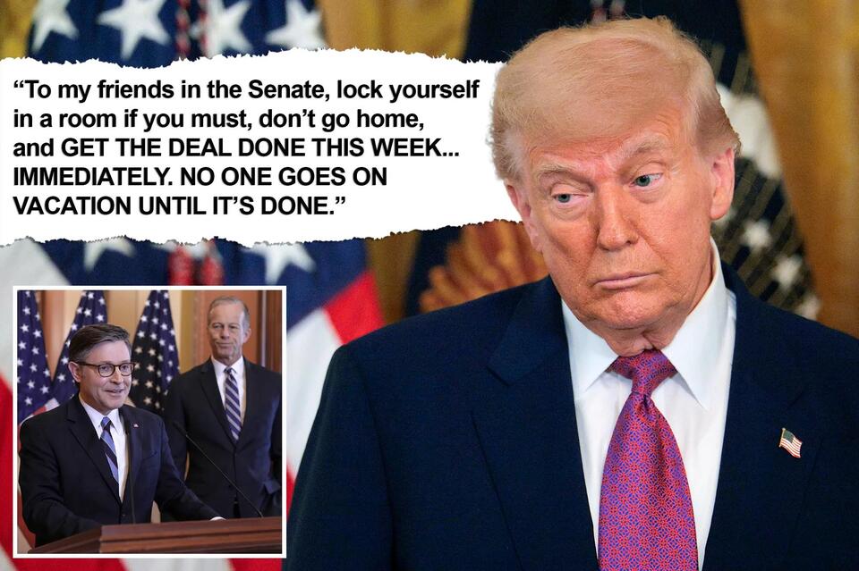 Trump warns Congress GOPers ‘no one goes on vacation’ until Big ...