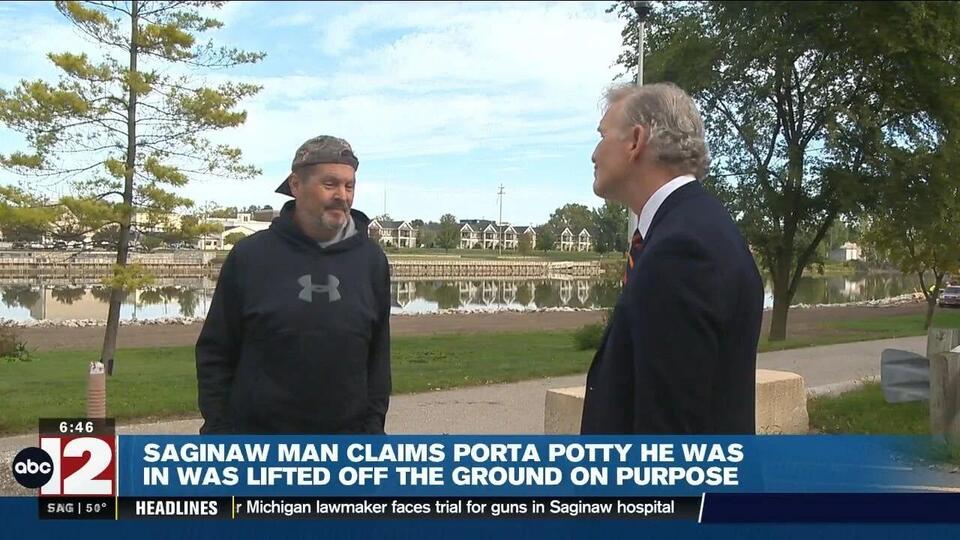 Homeless Saginaw man outraged after porta potty incident - NewsBreak