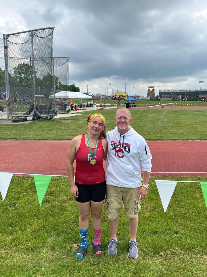 Superstitious Michaela Stork wins discus at OHSAA state finals for Port ...