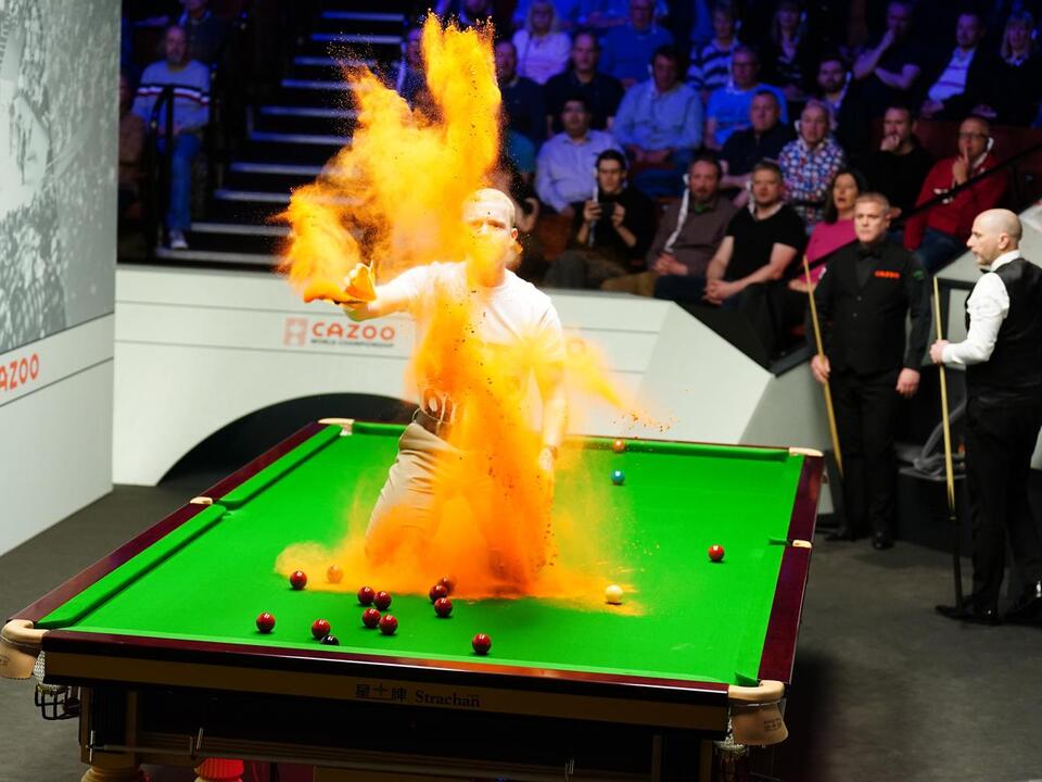 Just Stop Oil activists spared jail after World Snooker Championship ...