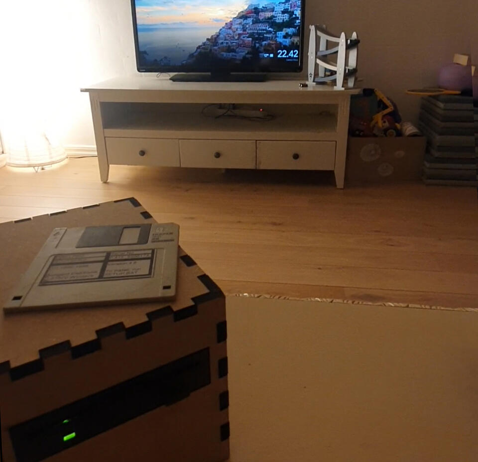 Someone built a floppy disk TV remote control for kids and it actually ...