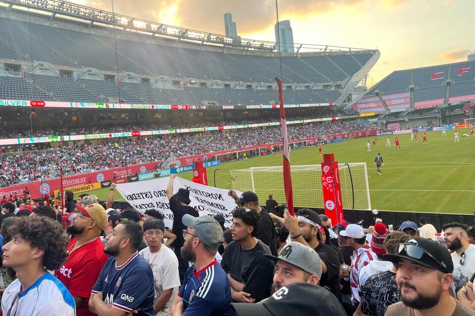 Chicago Fire Fans Protest At Soldier Field After Supporters Banned Over ...