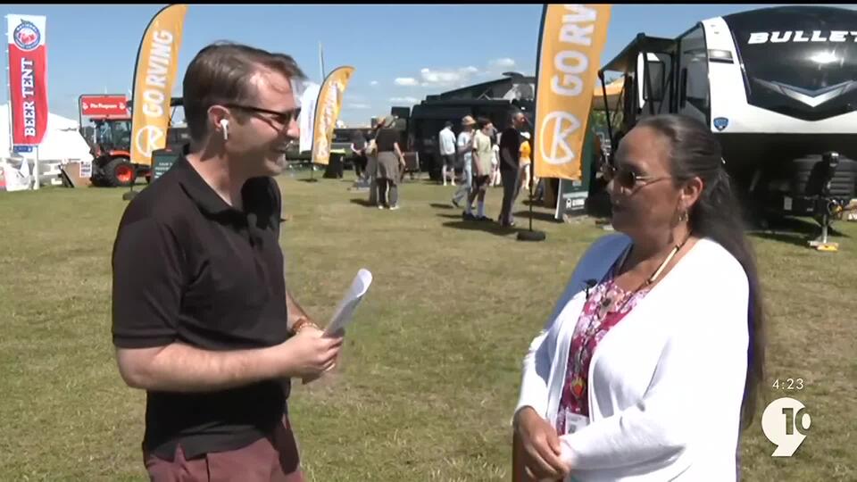 Eric gets a preview of the 31st annual National Cherry Festival Pow Wow ...