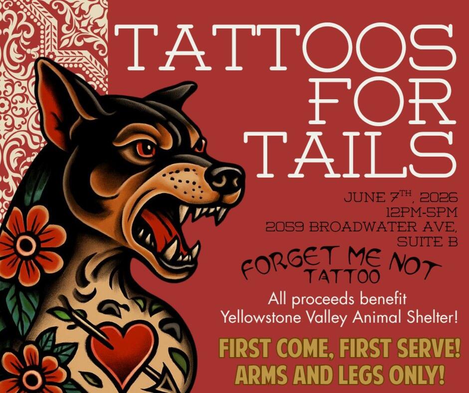 Tattoos for Tails Fundraiser June 7 - NewsBreak