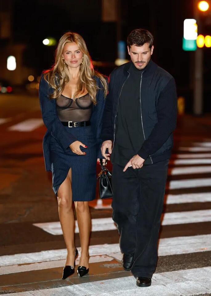 Brooks Nader Wears a Transparent Top for a Date Night - NewsBreak