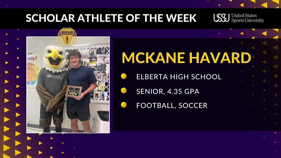 McKane Havard of Elberta High School is active on and off the field ...
