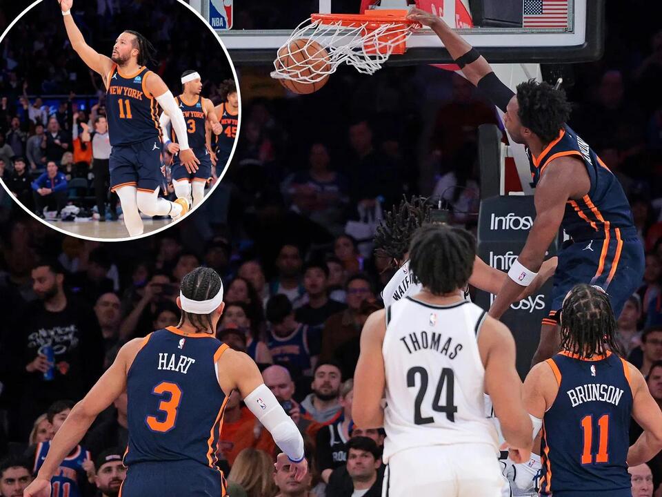 Knicks squeak out win against rival Nets to clinch at least top-4 playoff seed