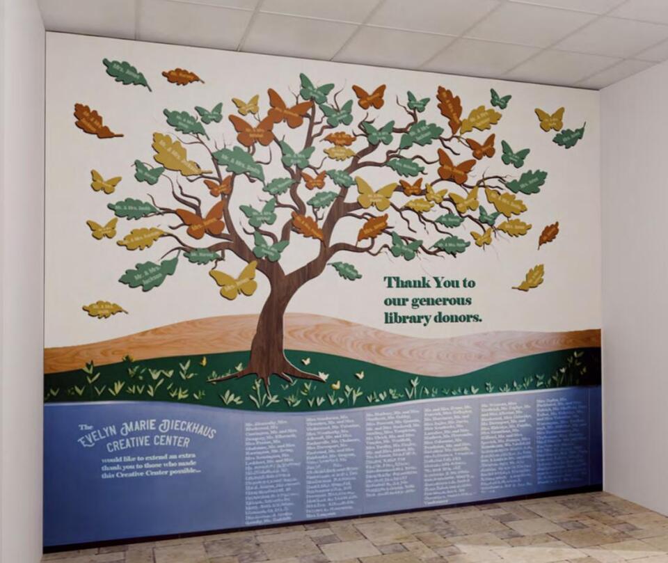 Library unveils donor tree design for new Houston branch - NewsBreak
