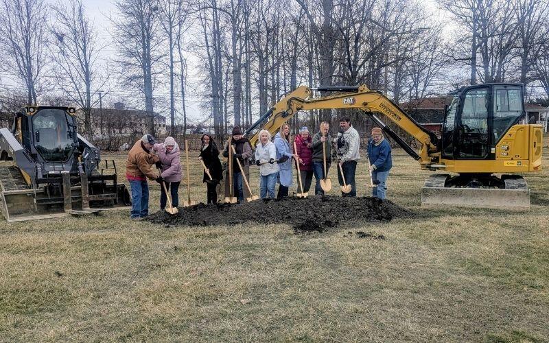 Russells Point digs in—Splash Pad breaks ground despite the chill ...