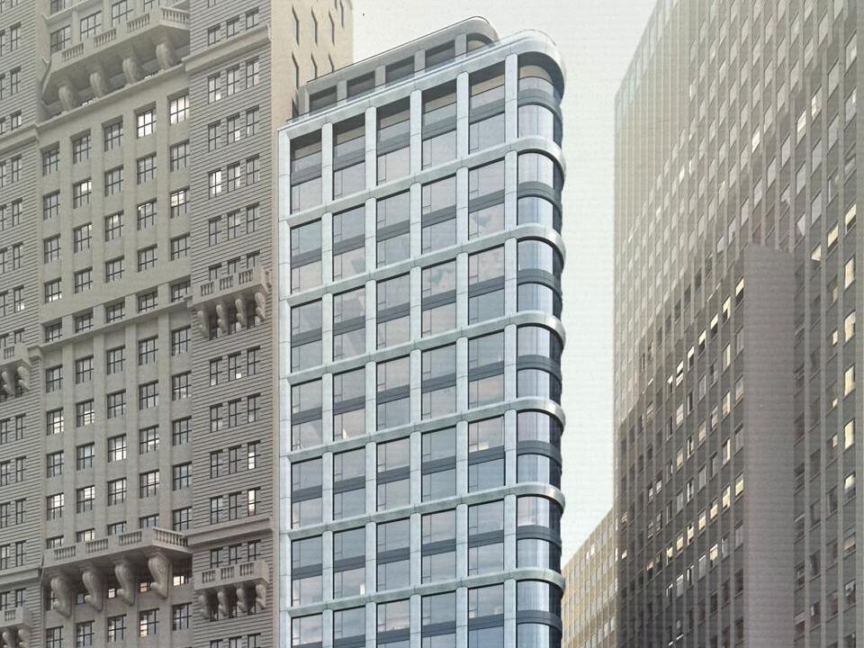 Exterior Work Continues on 1 Park Row in Financial District, Manhattan