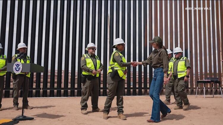 DHS Secretary says entire southern border wall to be painted black to ...