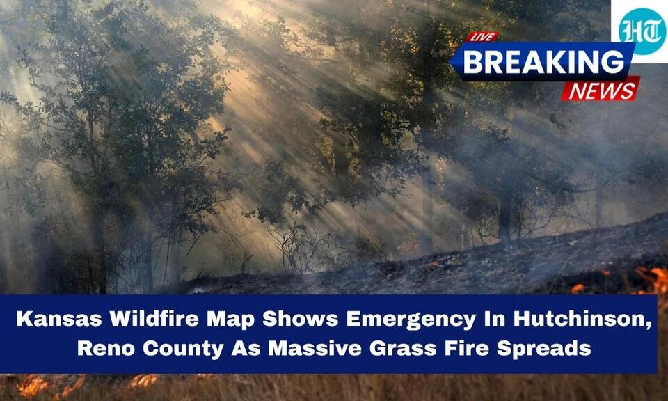 Kansas Wildfire Map Shows Emergency In Hutchinson, Reno County As ...