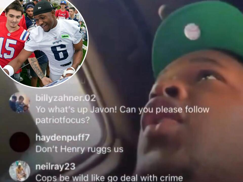 Patriots’ Javon Baker goes on heated rant live over traffic ticket ...