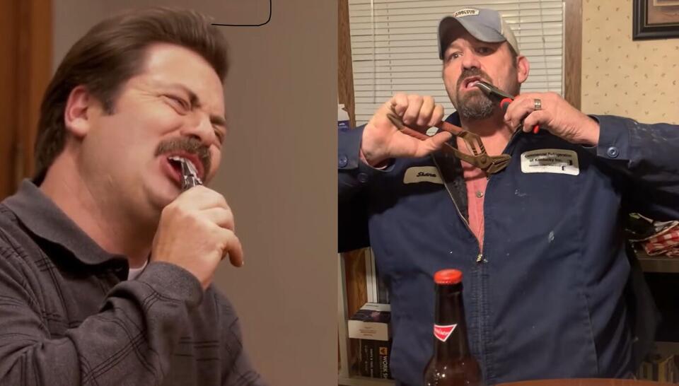 Kentucky Man Goes Viral For Ron Swanson-Style Tooth Extraction: “This ...