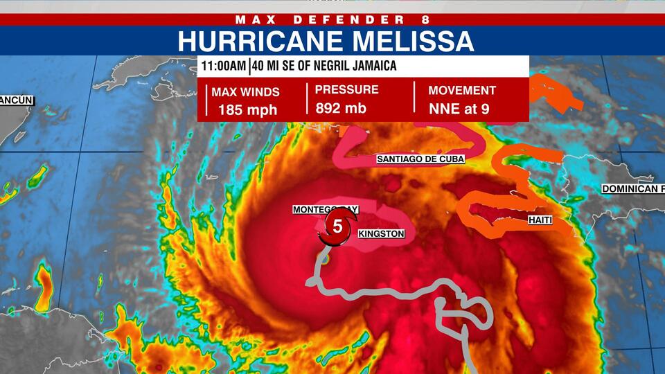 LIVE: Cat. 5 Hurricane Melissa grows stronger, nears landfall in ...