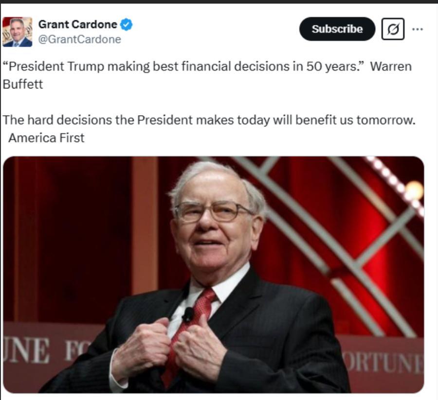 Fact Check: NO Evidence Warren Buffett Said 'President Trump Making ...