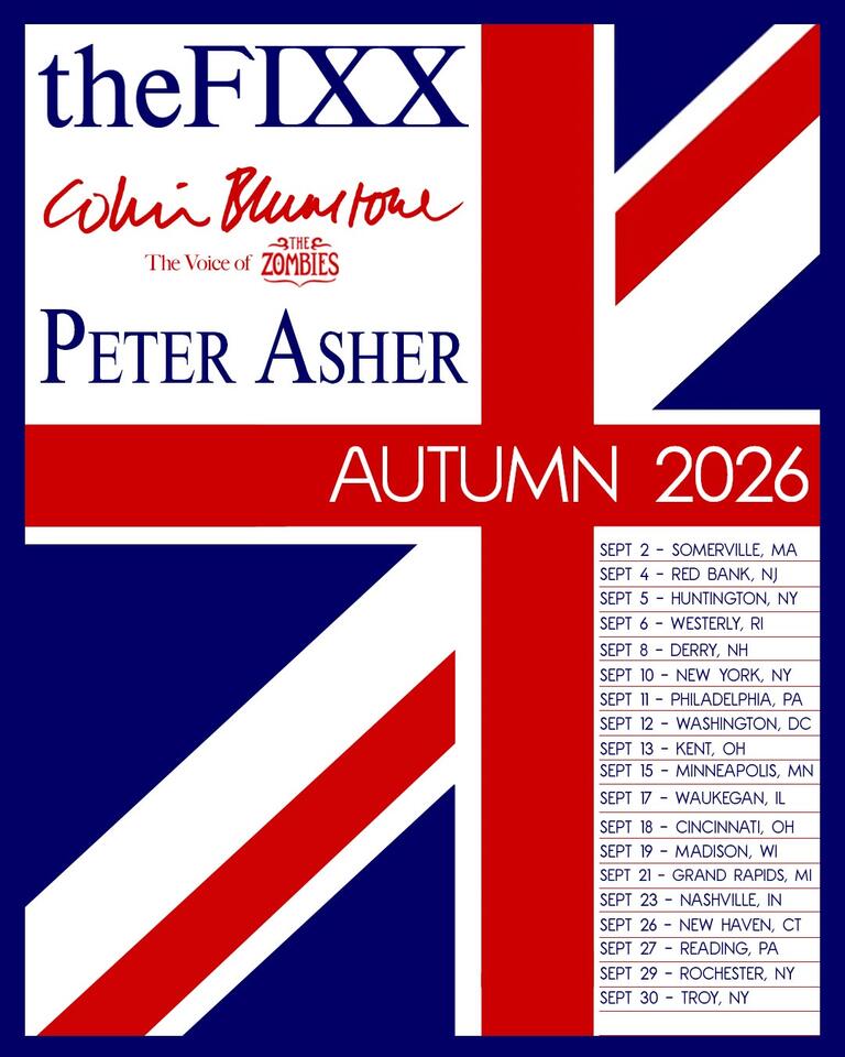 The Fixx, Colin Blunstone & Peter Asher Announce Fall 2026 U.S. Tour ...