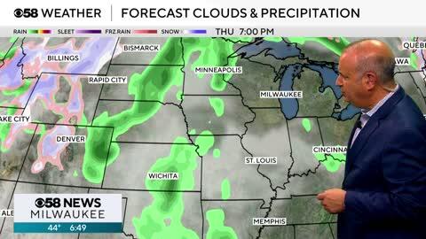 Finally! A much quieter weather pattern setting up for the week ...