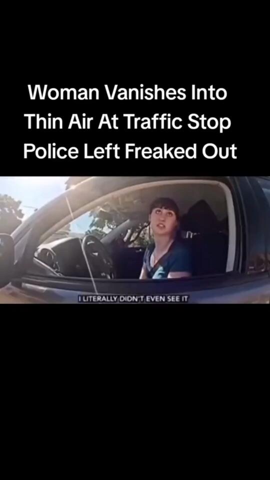 A woman vanishes into thin air at a traffic stop The police left ...