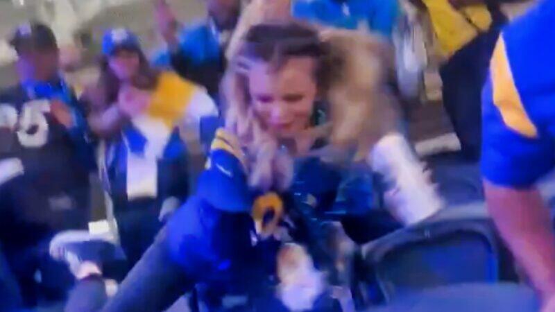 This Female Los Angeles Rams Fan Is Going To Be Sore In The Morning ...