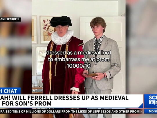 Will Ferrell revels in being most embarrassing dad ever at son’s prom