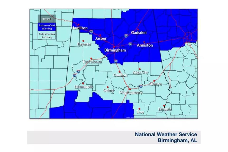 Prepare for Freezing Cold Wind Chills in West Alabama - NewsBreak