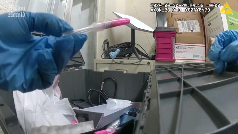 Body cam footage shows Miami police seizing vet supplies from Bayfront ...