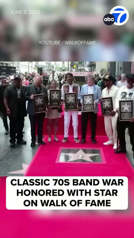 Members of the classic 70s band “War” made a grand entrance as they ...