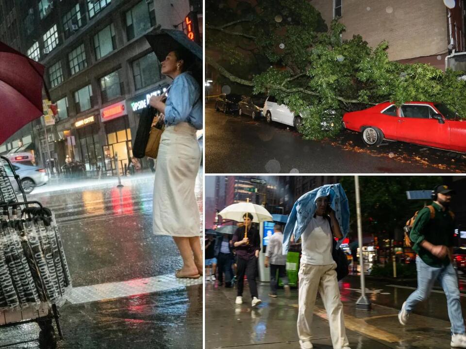 Flights canceled, drivers trapped on NYC roads after massive storm ...