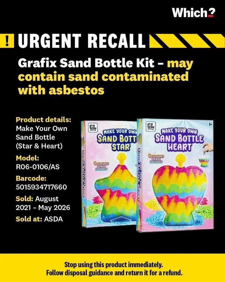 Two more children’s toys pulled from shelves over ‘asbestos content ...