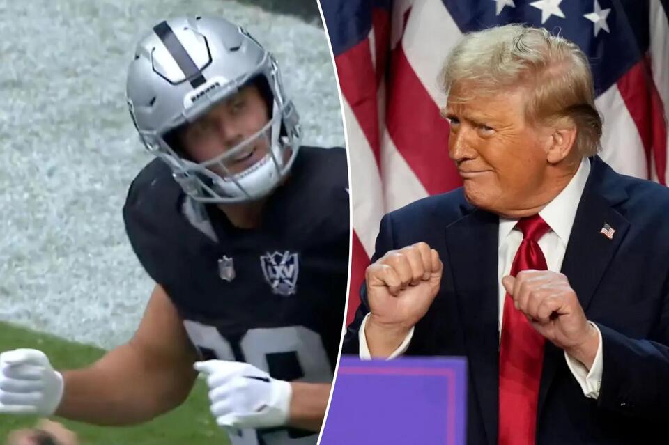 CBS seemingly removed Brock Bowers’ Donald Trump dance after Raiders ...