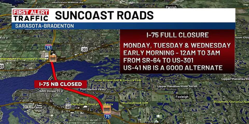 First Alert Traffic: I-75 Temporary Closure - NewsBreak