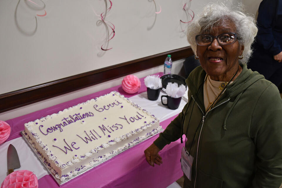 County recognizes longtime Employee Gerri Jackson as she retires at age ...