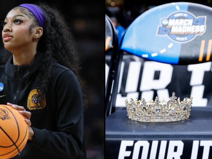 Angel Reese leaves crown on LSU bench, sends message to Caitlin Clark ...