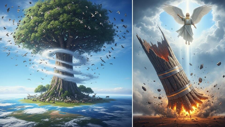 The King dreamed of a tree so tall it could be seen from the ends of ...