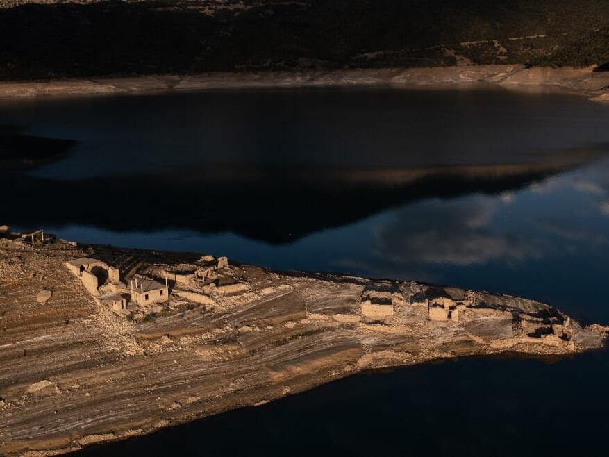 Lost Greek Village Submerged Under Lake Is Making a Reappearance