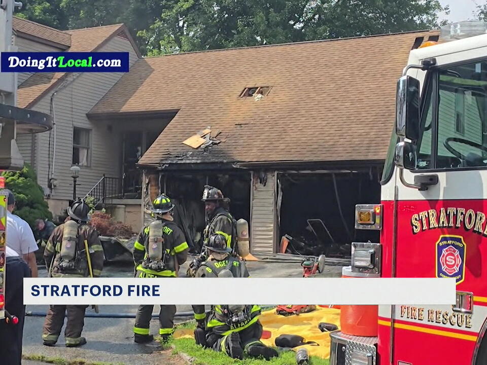 Officials: Attached garage, basement damaged in Stratford fire