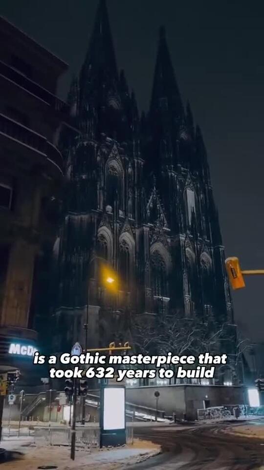 Cologne Cathedral is a gothic masterpiece that took 632 years to build ...