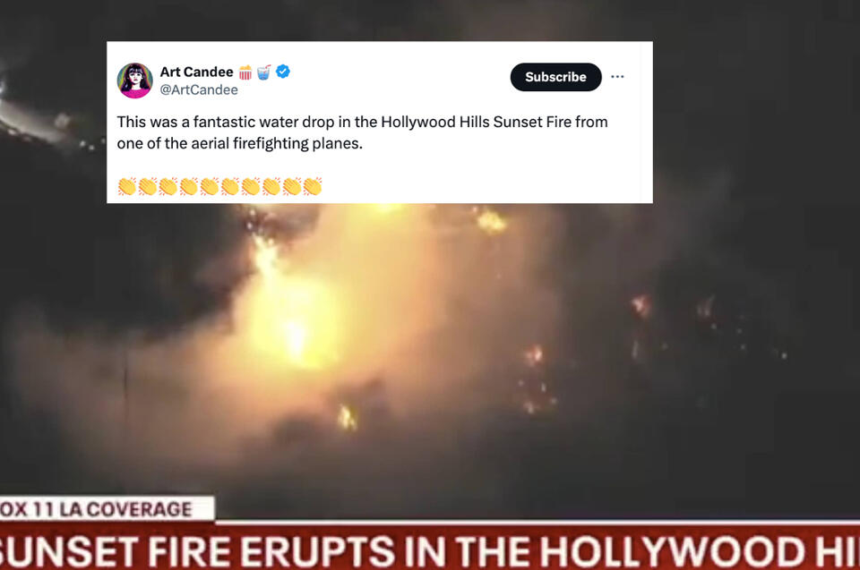 This Extremely Precise Helicopter Water Drop On The LA Fires Is Going ...