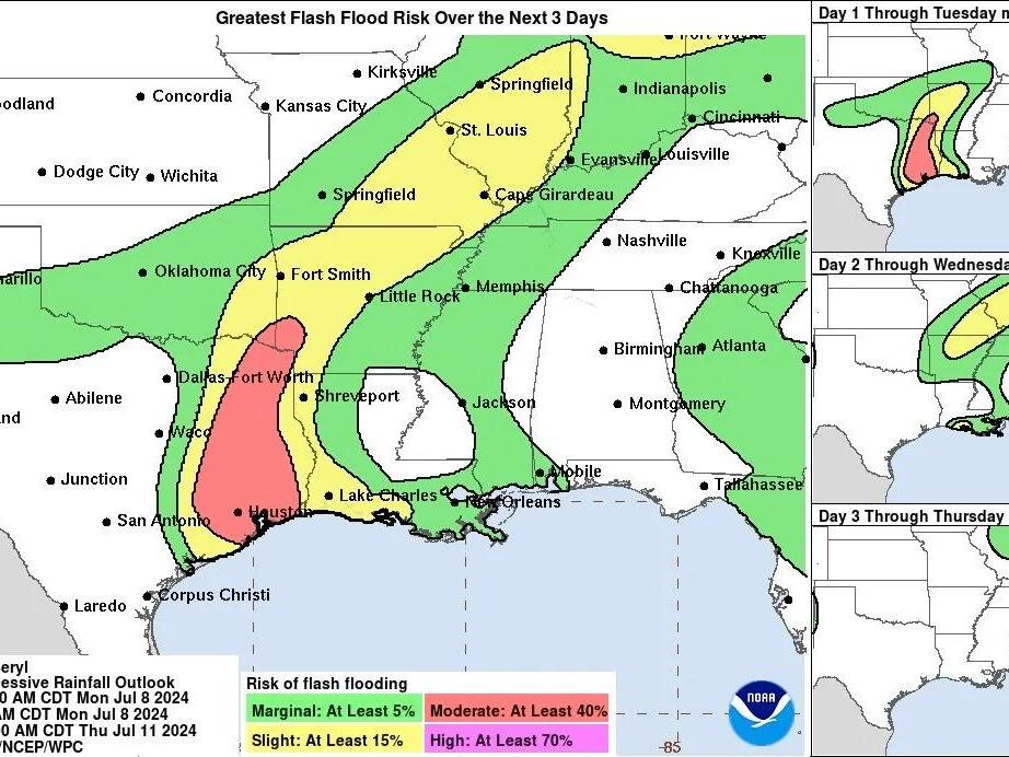 Hurricane Beryl makes landfall with life-threatening storm surge