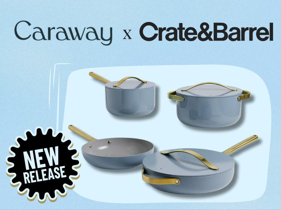 Caraway x Crate & Barrel’s latest collaboration adds an exclusive Blue ...