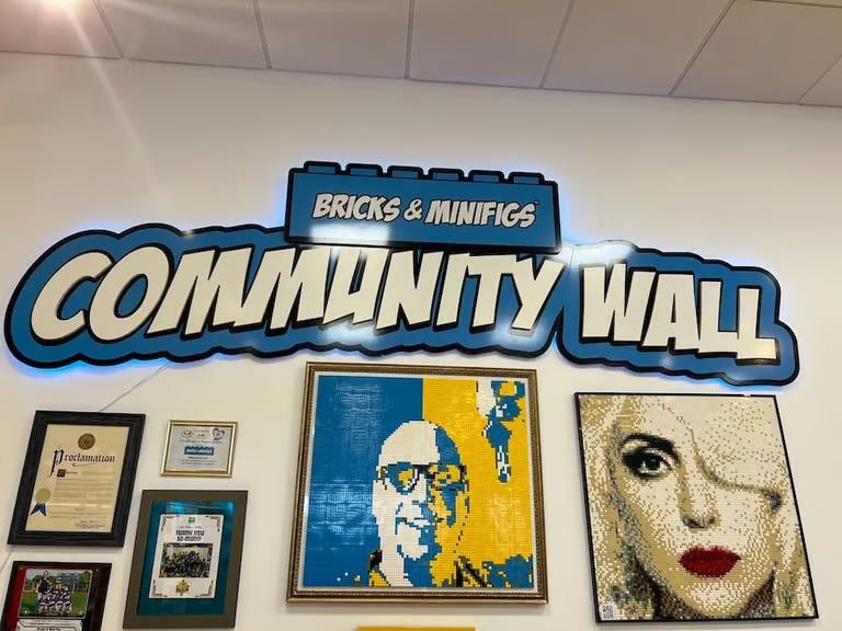 LEGO fans celebrate grand reopening of Bricks & Minifigs in West ...