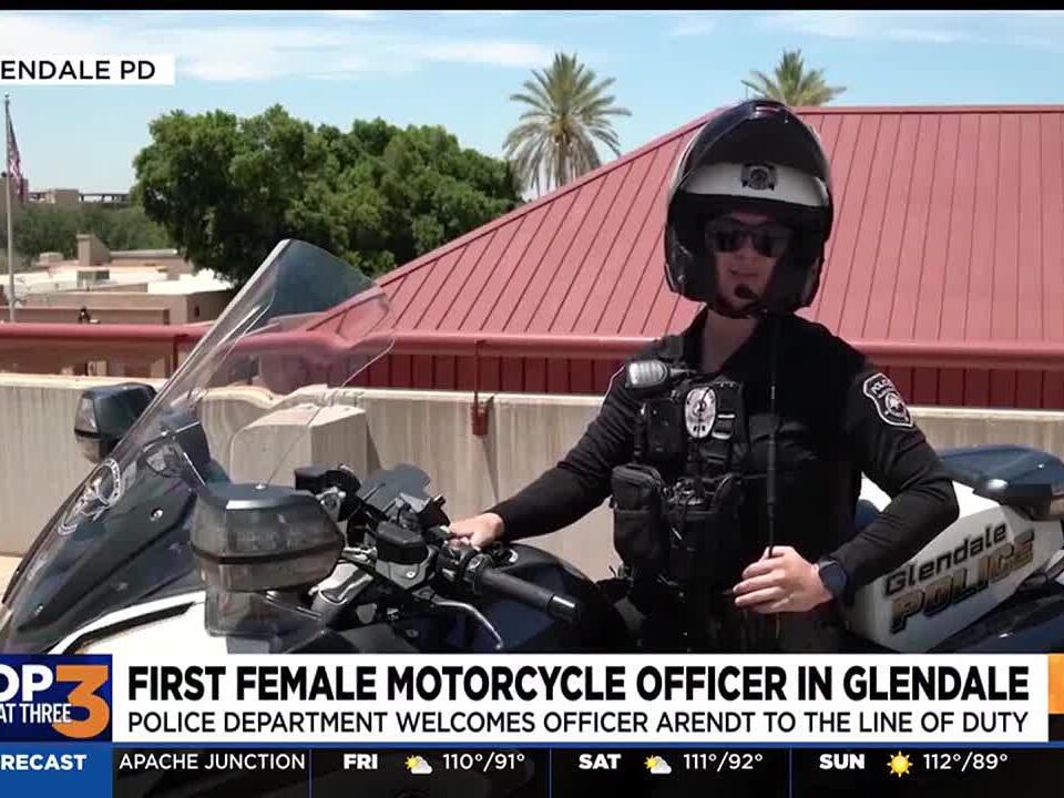 Glendale police welcomes first female motorcycle officer