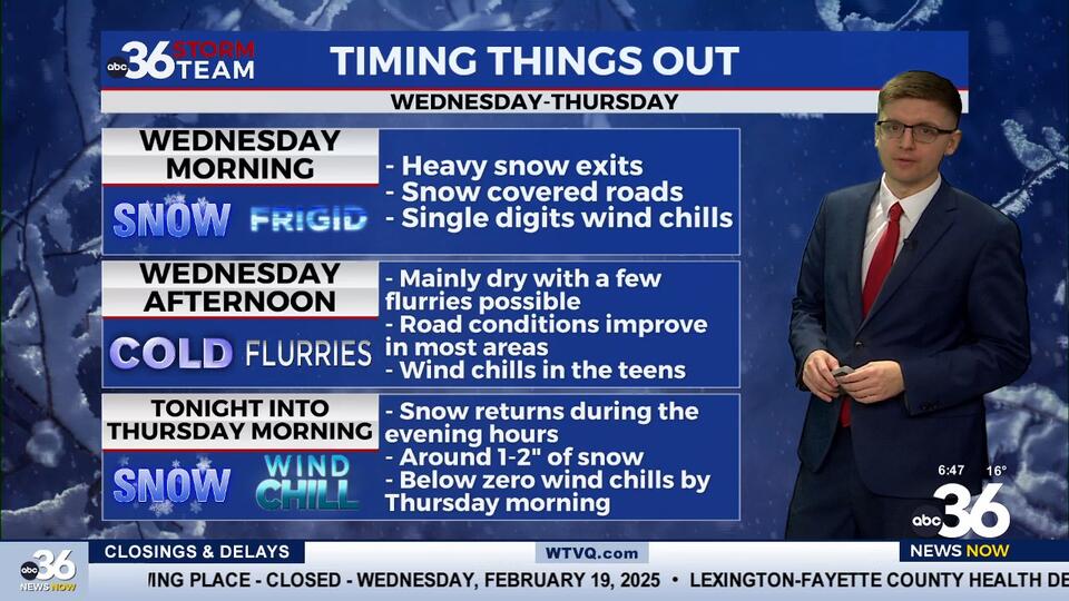 Morning round of snow exits with more on the way tonight - NewsBreak